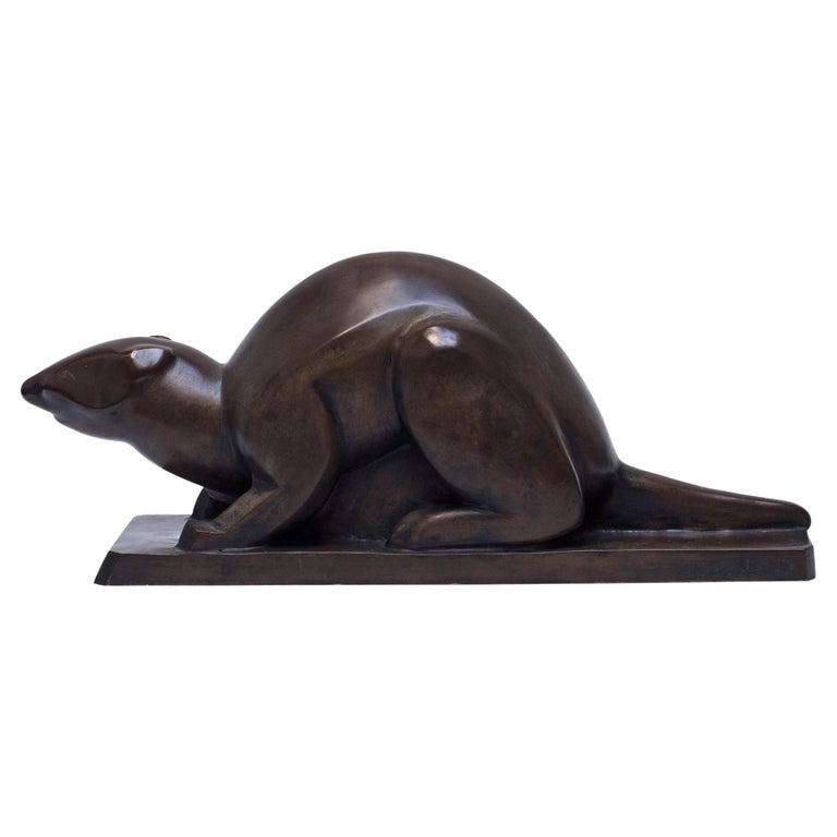 Weasel Sculpture by Jan and Joël Martel For Sale at 1stDibs