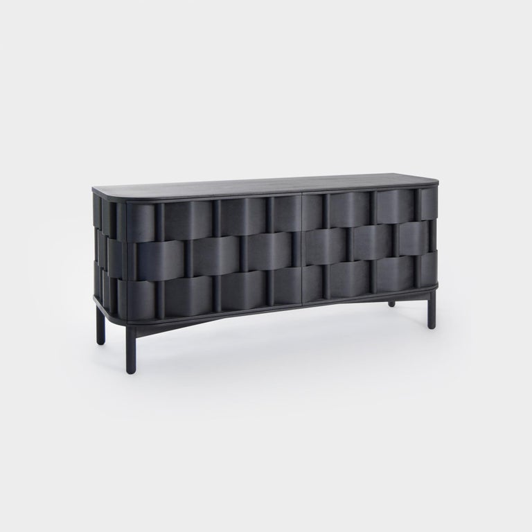 Weave 133, Oak Wood, Smoked Credenza from Ringvide, Scandinavian For ...