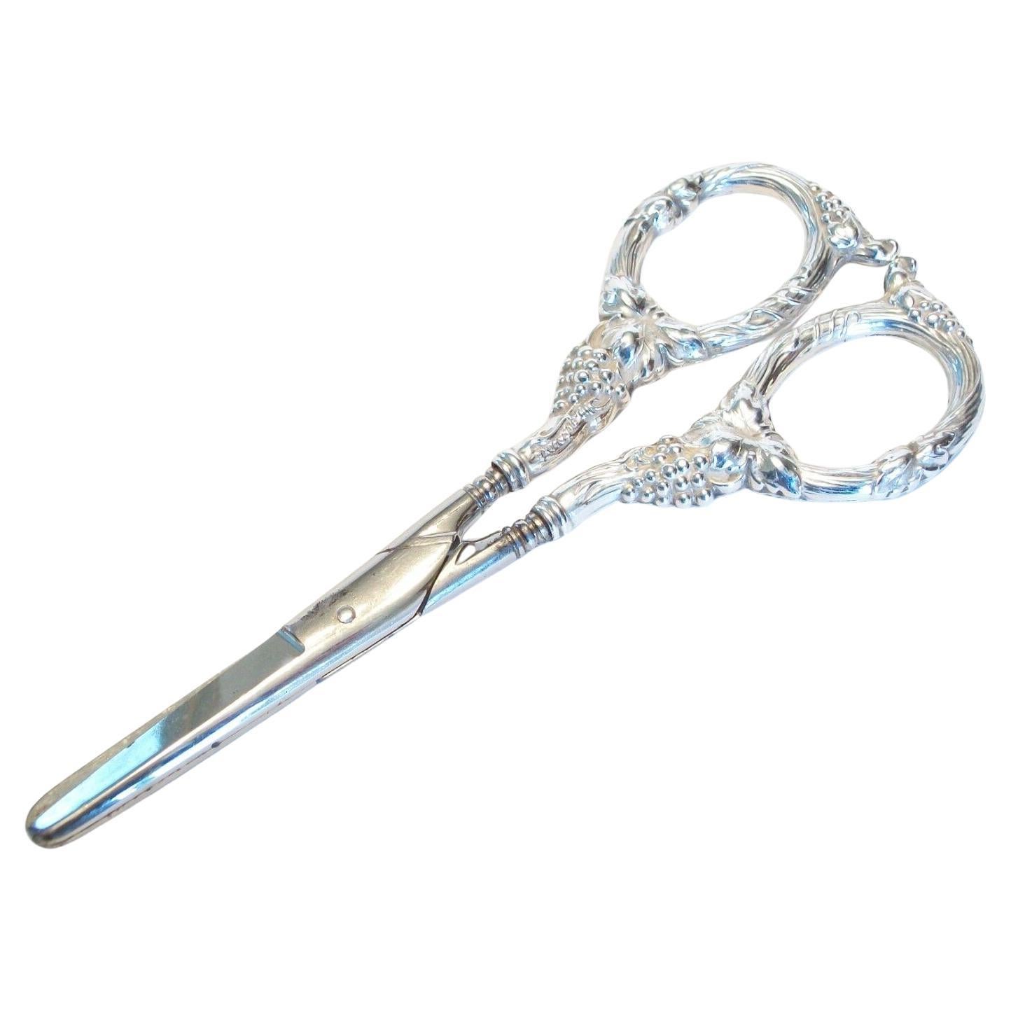 WEBSTER CO. - Art Nouveau Sterling Silver Grape Shears - U.S. - Circa ...