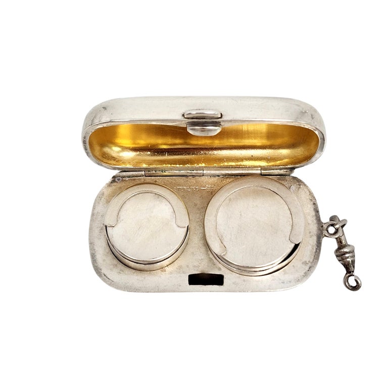 Webster Co Sterling Silver Double Coin Holder Chatelaine Ring with ...