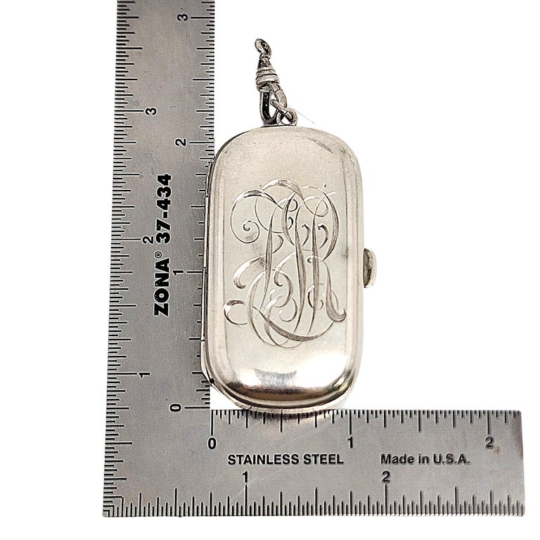 Webster Co Sterling Silver Double Coin Holder Chatelaine Ring with ...