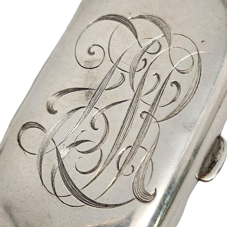 Webster Co Sterling Silver Double Coin Holder Chatelaine Ring with ...