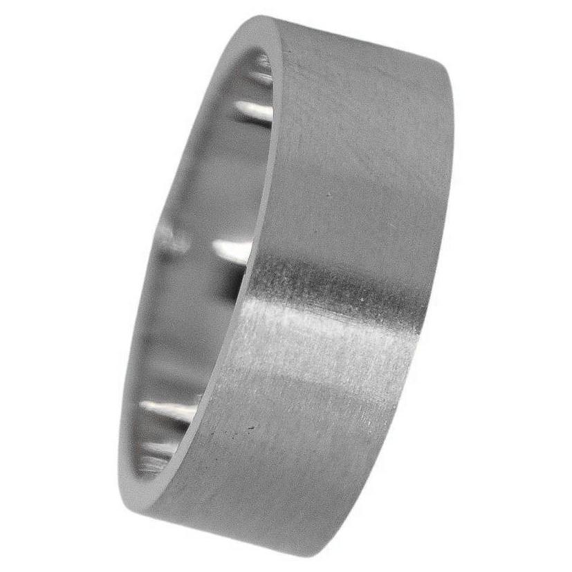 Customizable Wedding Band Ring in 18kt White Gold For Sale at 1stDibs ...