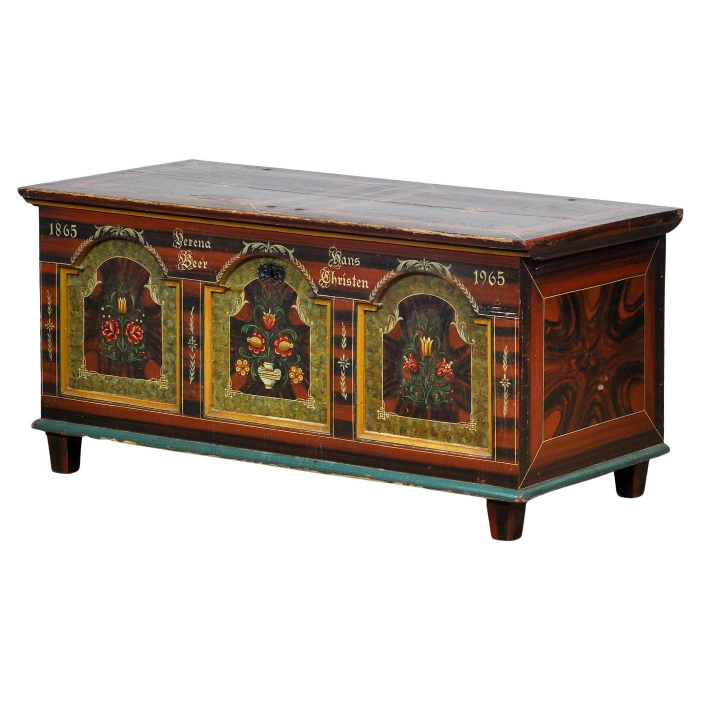 Rare Large 1980s Postmodern Memphis Style Chest Storage Box by Hollis ...