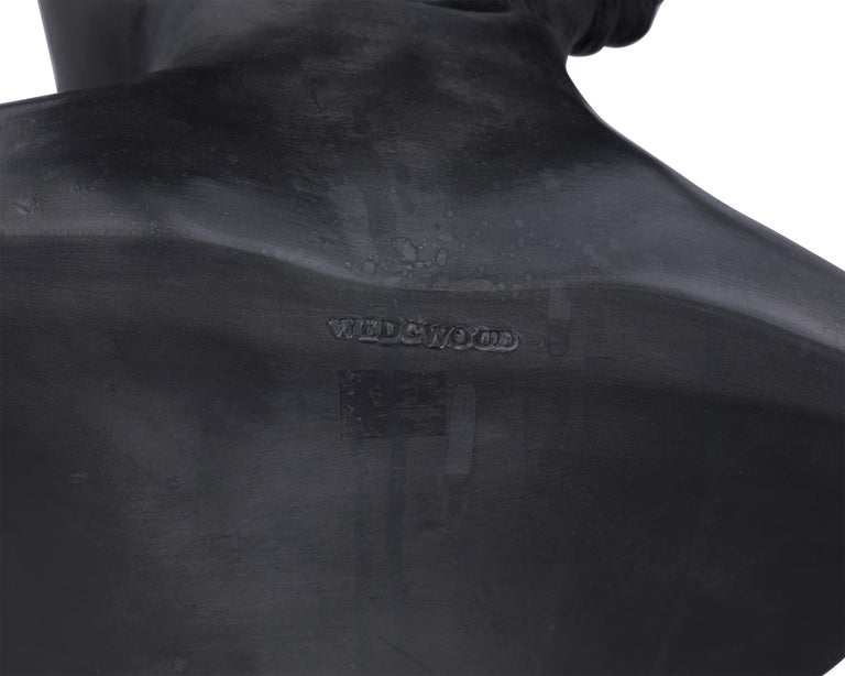 Wedgwood Black Basalt Library Bust of Mercury For Sale at 1stDibs