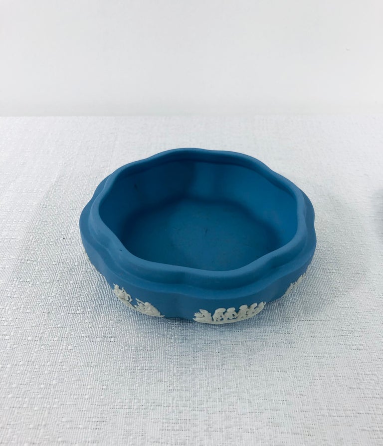 Wedgwood Blue Jasperware Tea Set , 4 Pieces at 1stDibs