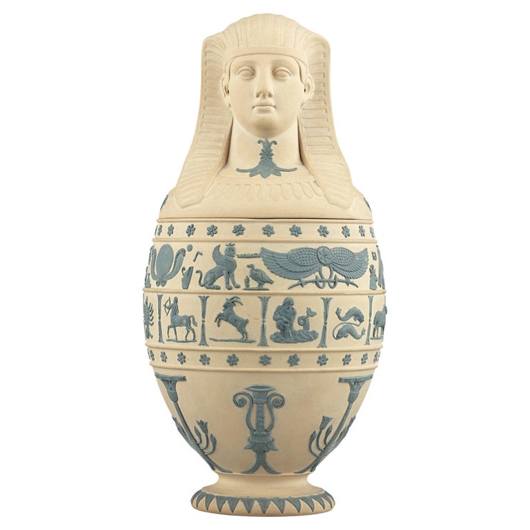 Wedgwood Caneware Canopic Jar For Sale at 1stDibs