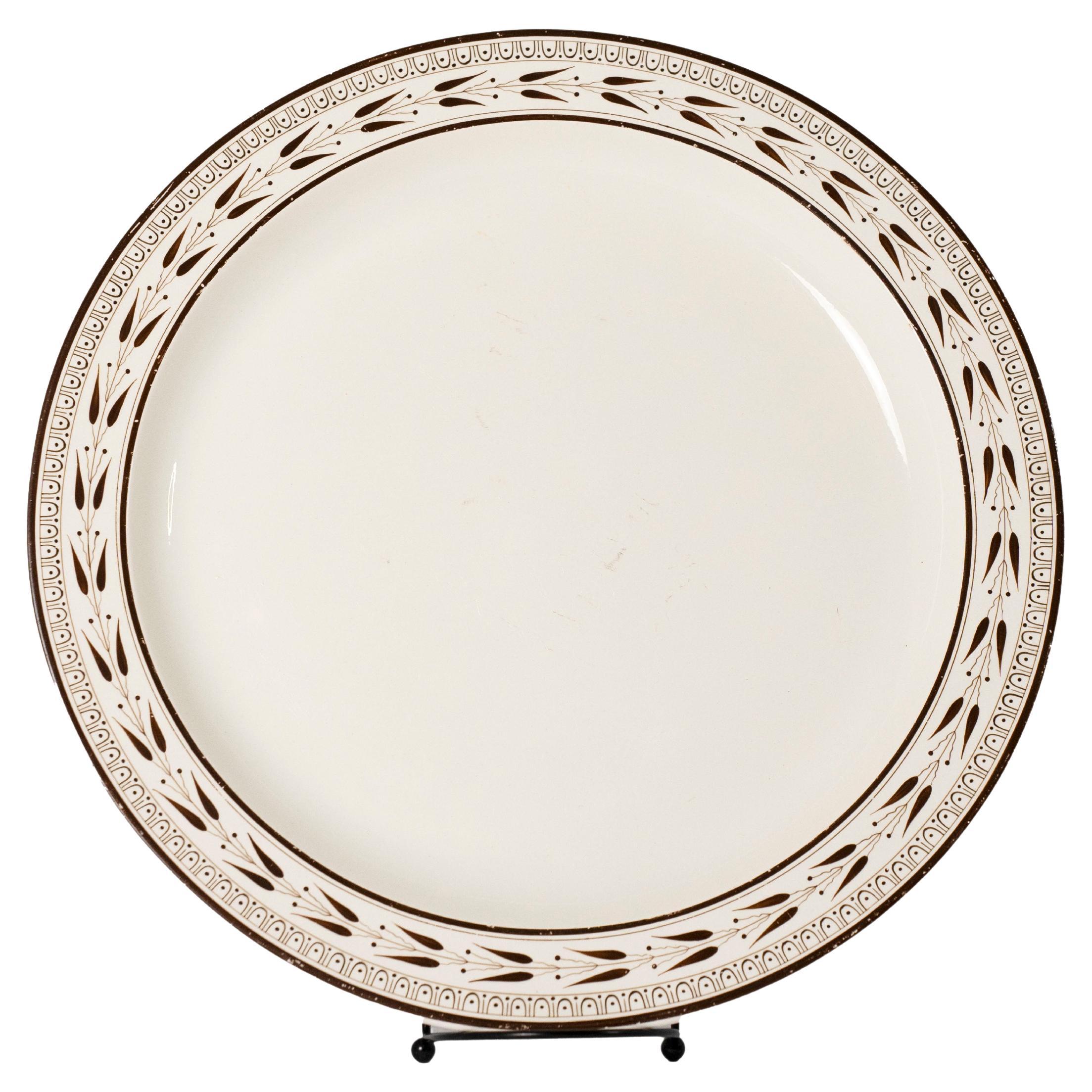WEDGWOOD CREAMWARE CIRCULAR PLATTER, 19th Century For Sale at 1stDibs