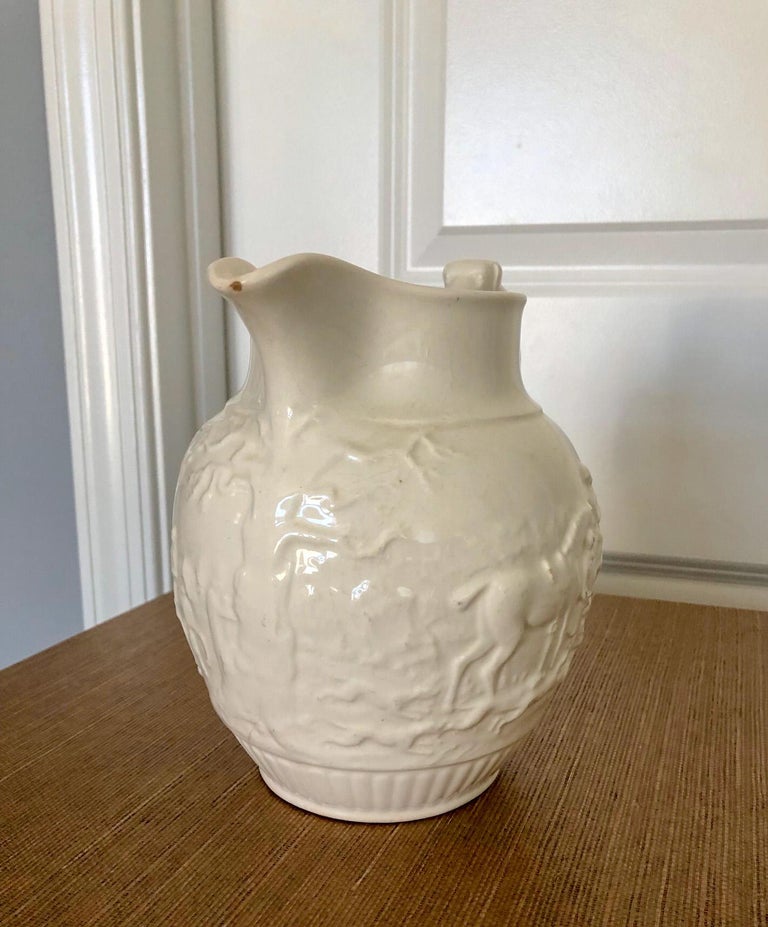 Wedgwood Creamware Equestrian Pitcher at 1stDibs