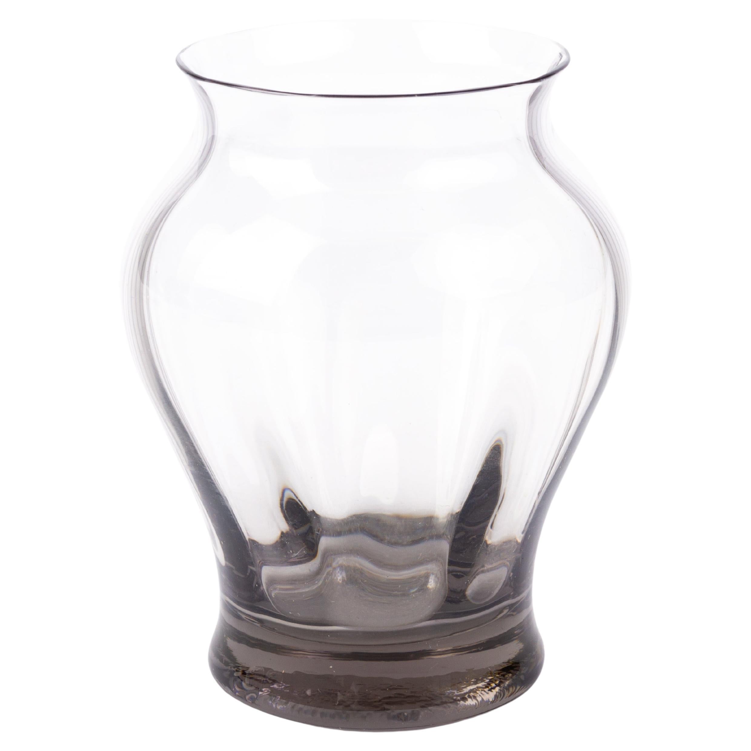 Signed Crystal Glass Designer Vase For Sale at 1stDibs