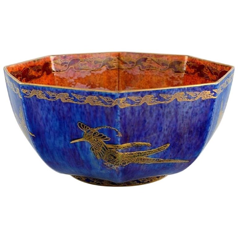 Wedgwood, England, "Fairy" Bowl in Luster Glaze Decorated with Birds at ...