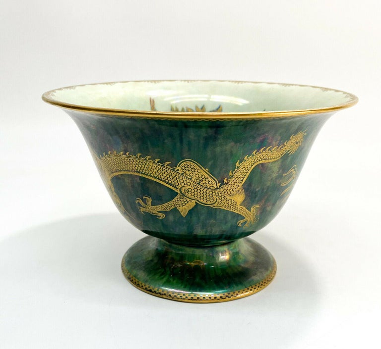 Wedgwood England Porcelain Luster Footed Bowl by Daisy Makeig-Jones For Sale at 1stDibs