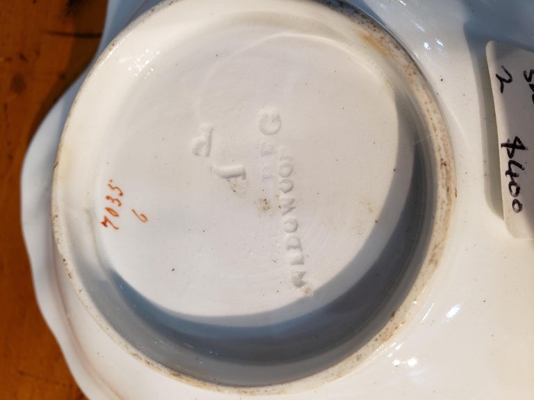 Wedgwood Pottery Pink Scallop Shell Dishes, a Pair at 1stDibs