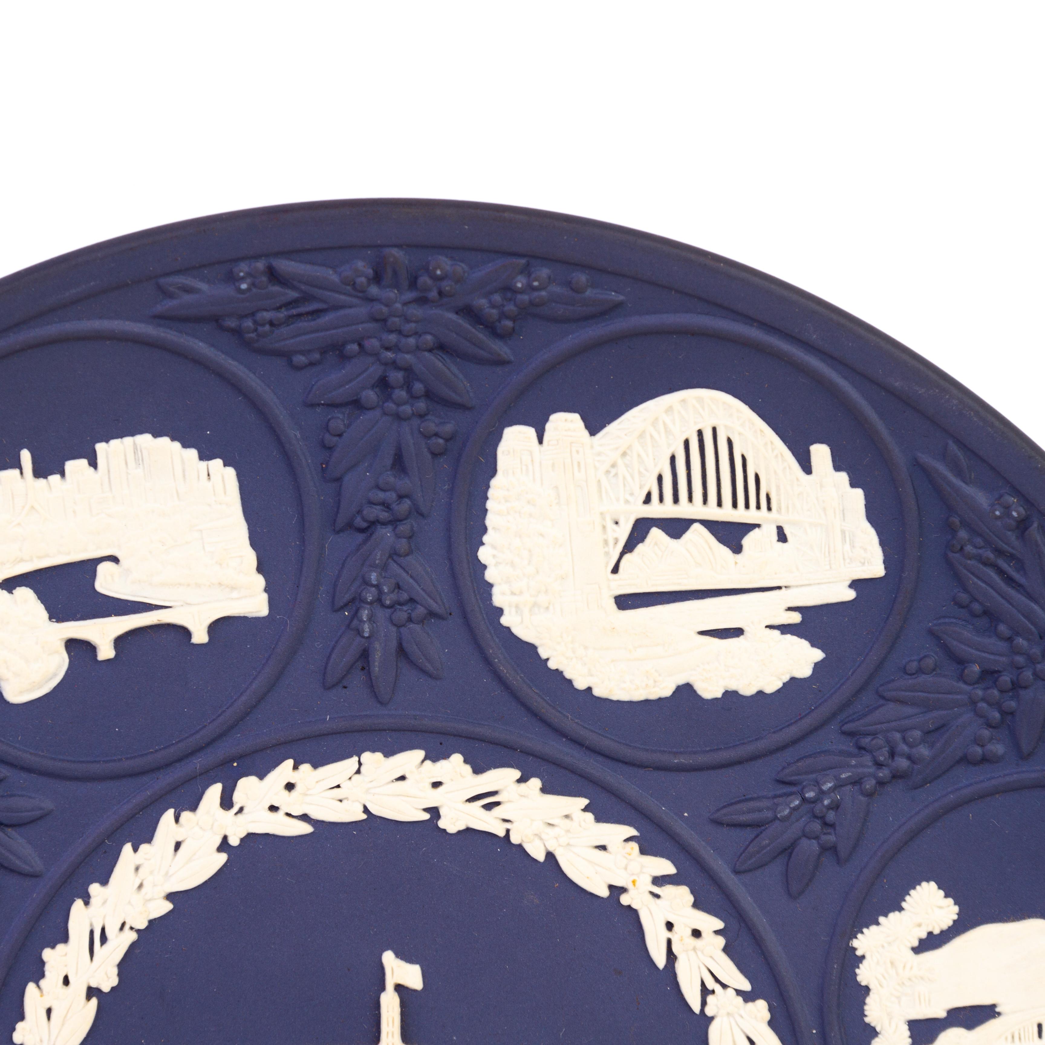 WedgwoodWedgwood Portland Blue Jasperware Plate For Sale at 1stDibs