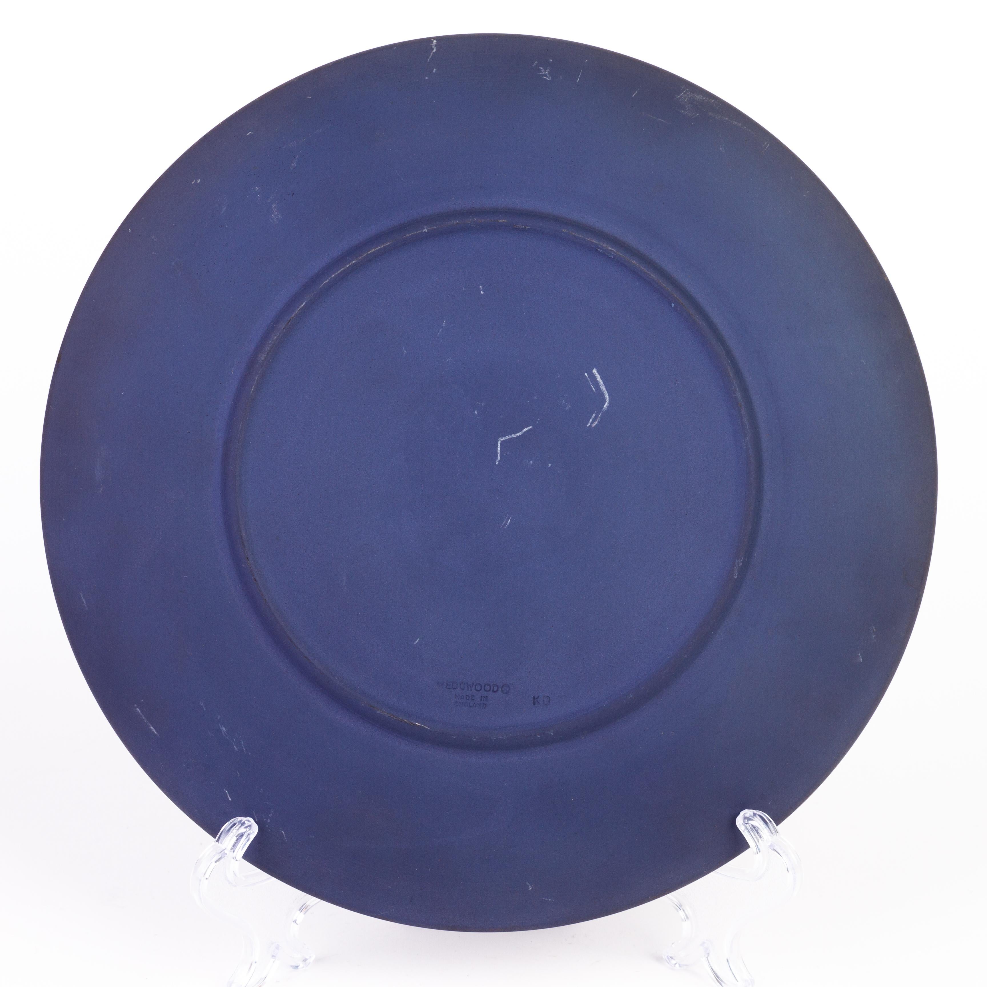 WedgwoodWedgwood Portland Blue Jasperware Plate For Sale at 1stDibs