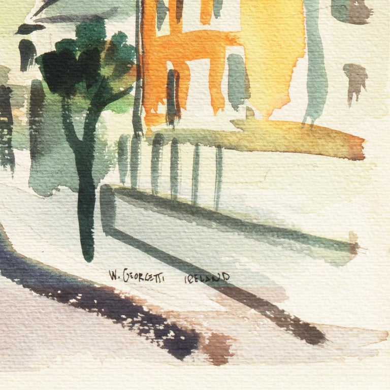 Wedo Georgetti - Irish Village Scene (Post-Impressionism, Ireland ...
