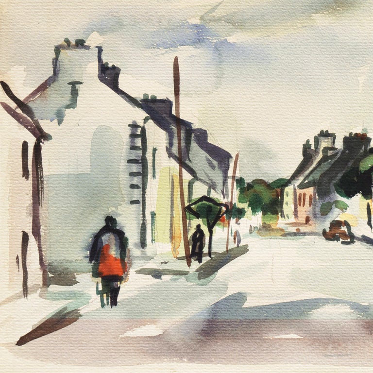 Wedo Georgetti - Irish Village Scene (Post-Impressionism, Ireland ...