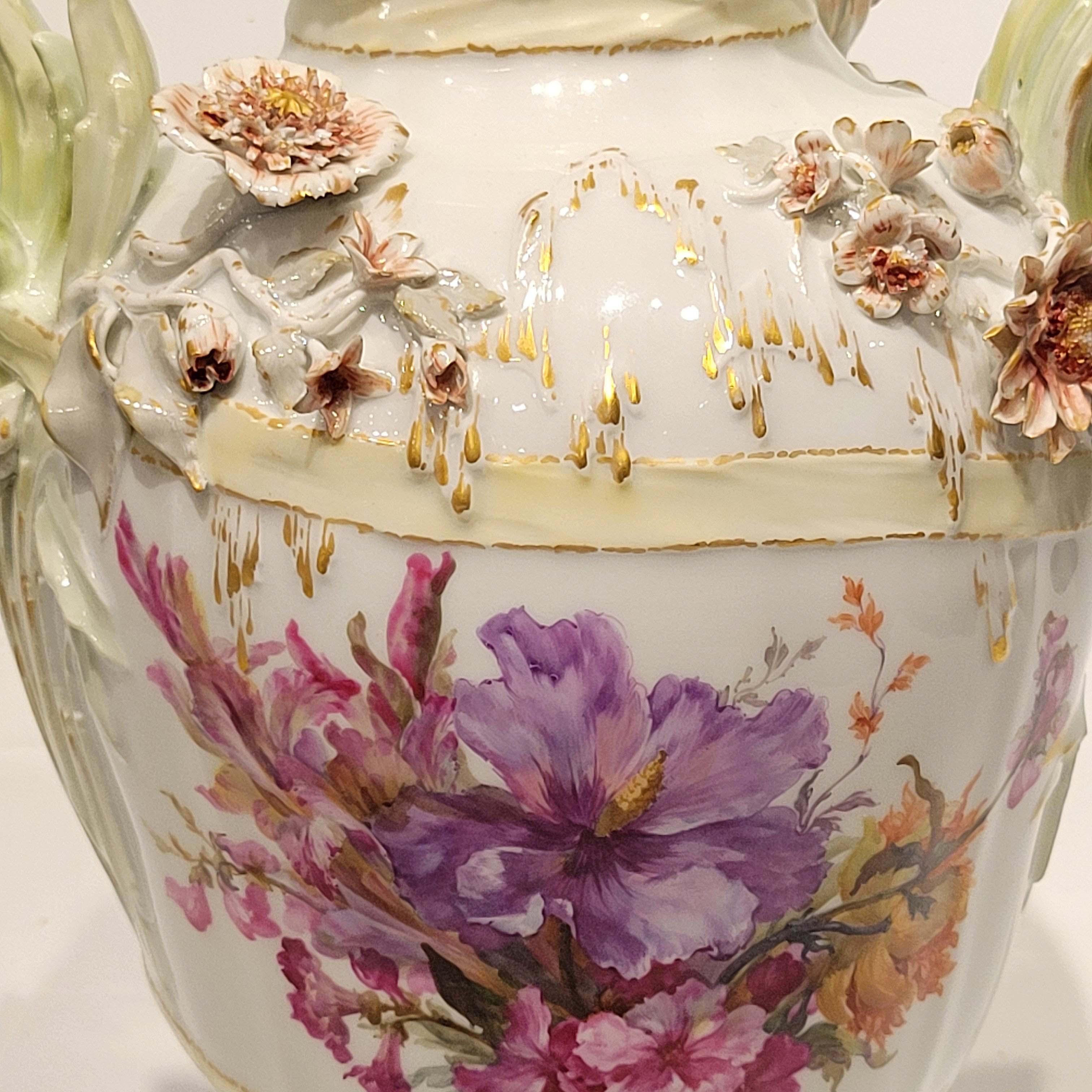 Weichmalerei KPM Berlin Soft Paste Painting Covered Porcelain Vase 19th ...
