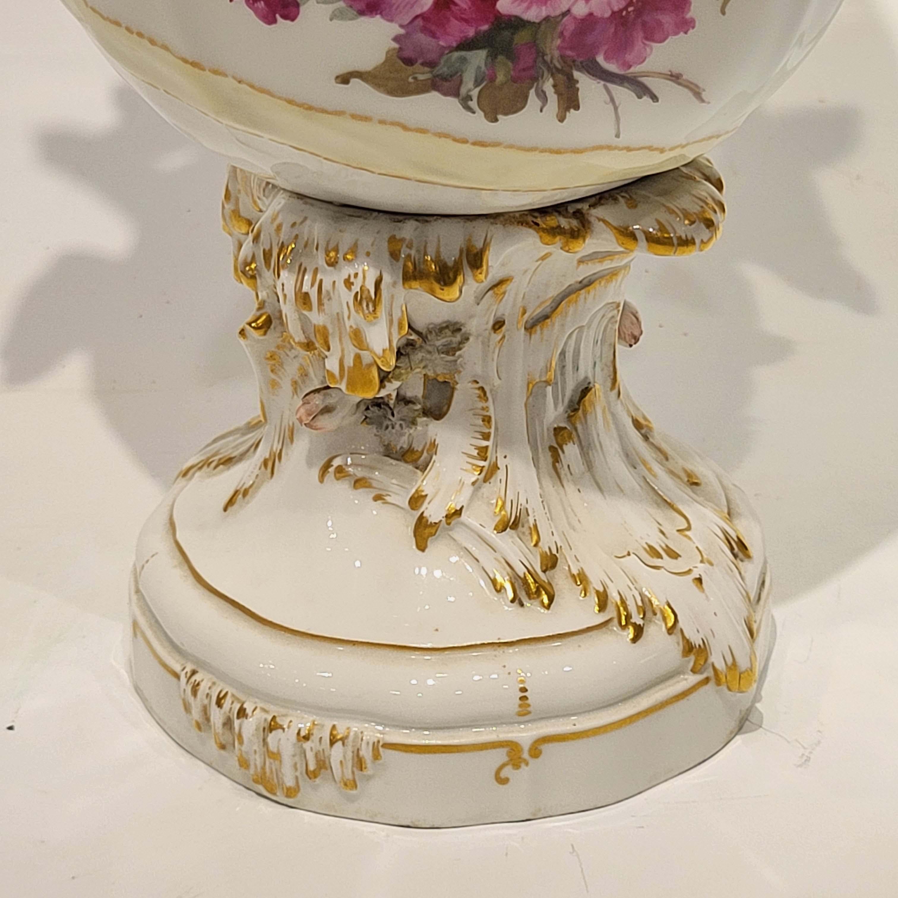 Weichmalerei KPM Berlin Soft Paste Painting Covered Porcelain Vase 19th ...