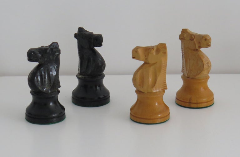 Weighted Club Chess Set Kings Staunton Pattern No. 5 Boxed, Circa 1930 ...