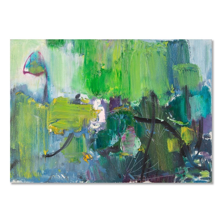 Weiguo Wang - Weiguo Wang Abstract Original Oil On Canvas "Spring Day ...
