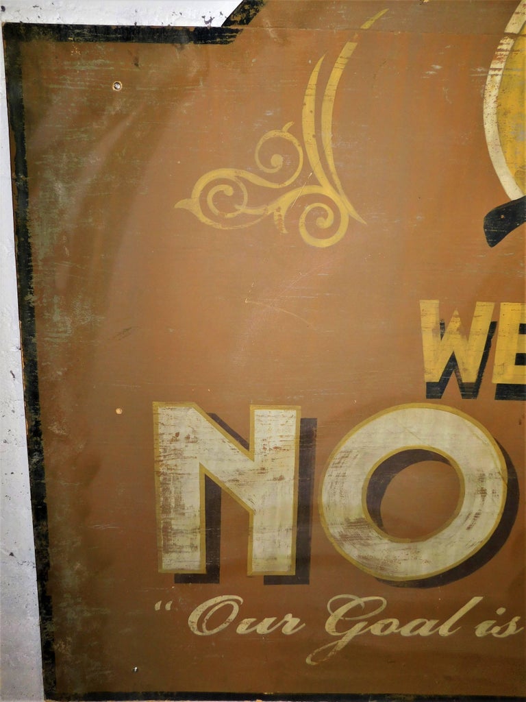 Welcome to Nowhere Mining Town Movie Stage Theater Prop Advertising ...