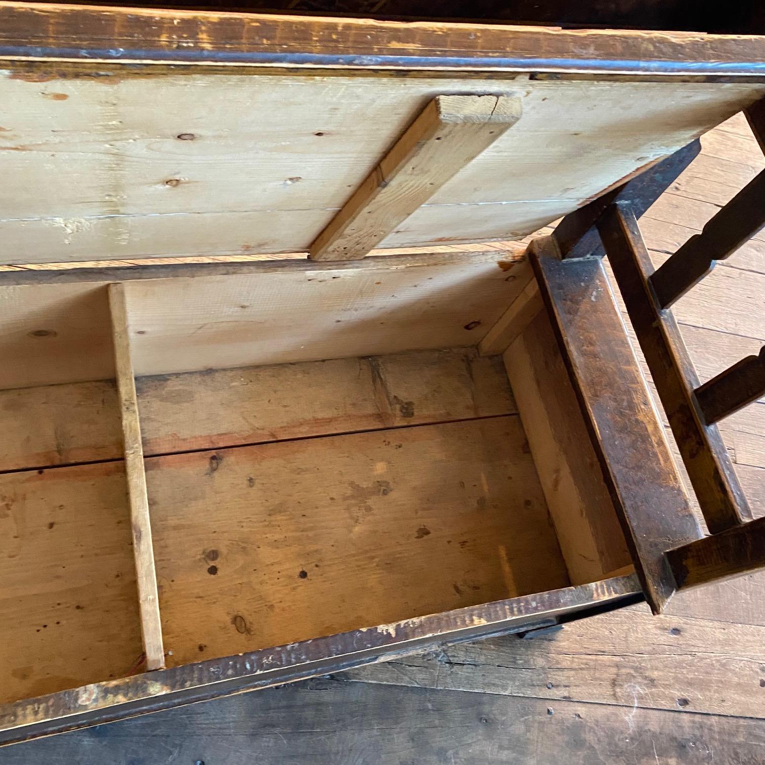 Welcoming and Functional Gustavian Style Faux Painted Mudroom Bench ...
