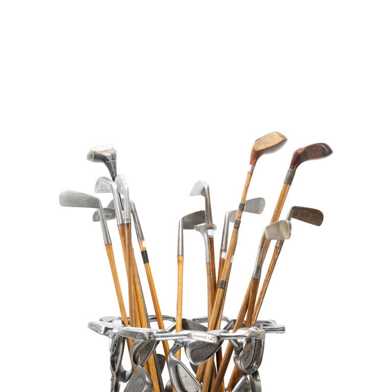 Welded Golf Club Umbrella Stand For Sale at 1stDibs