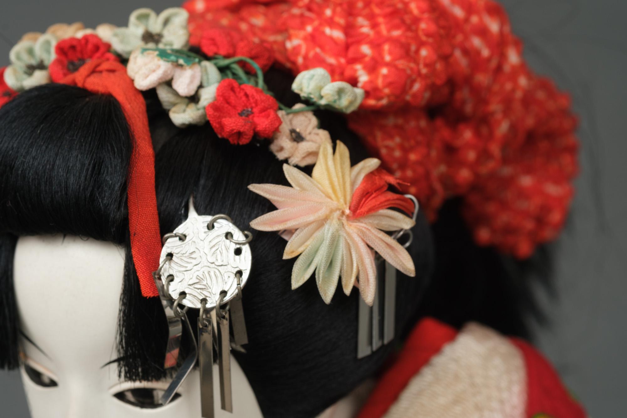 Well-Made Japanese Bunraku 文楽 Doll of a Beautiful Lady Known as Yaoya ...