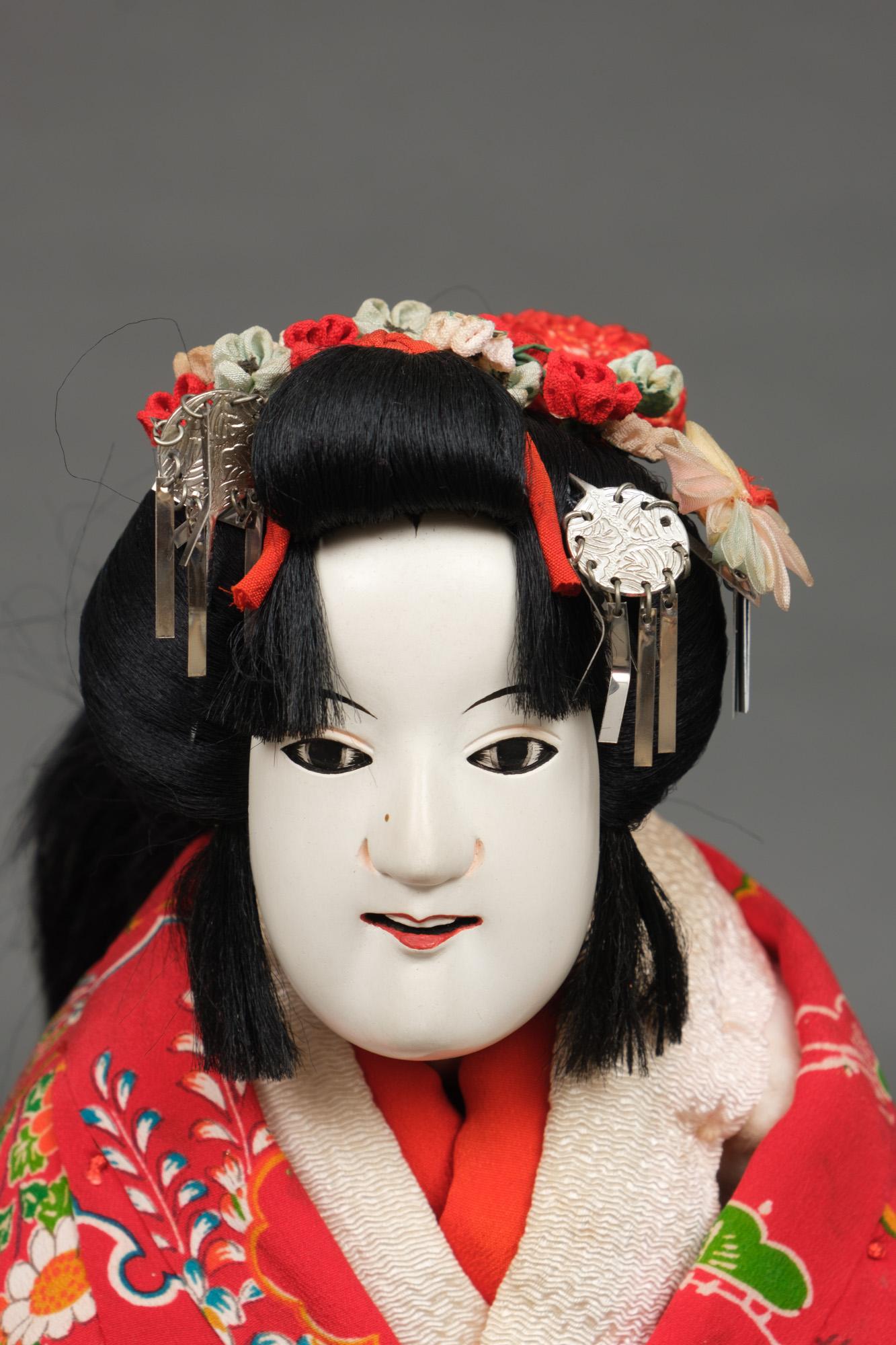 Well-Made Japanese Bunraku 文楽 Doll of a Beautiful Lady Known as Yaoya ...