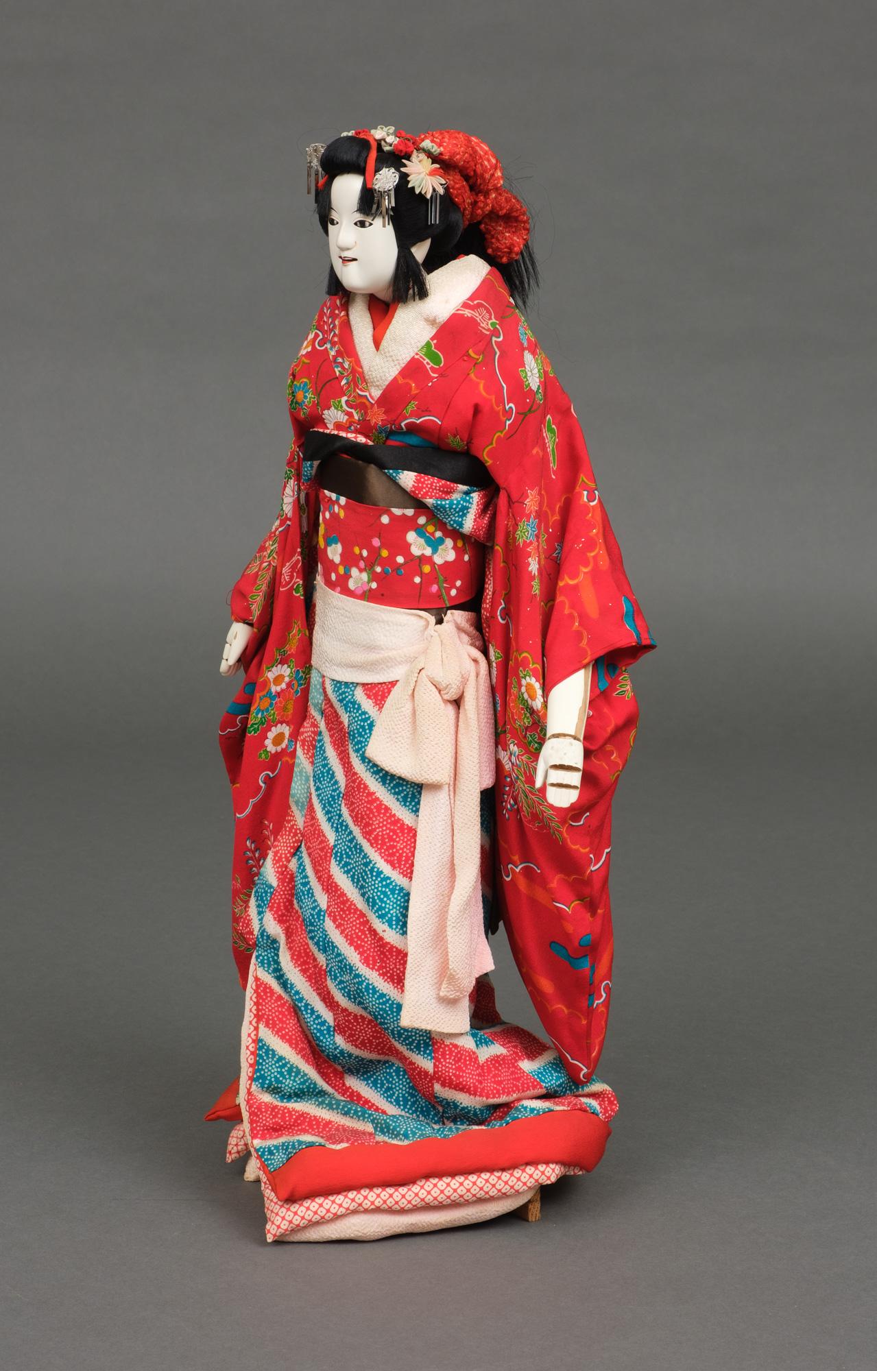 Well-Made Japanese Bunraku 文楽 Doll of a Beautiful Lady Known as Yaoya ...