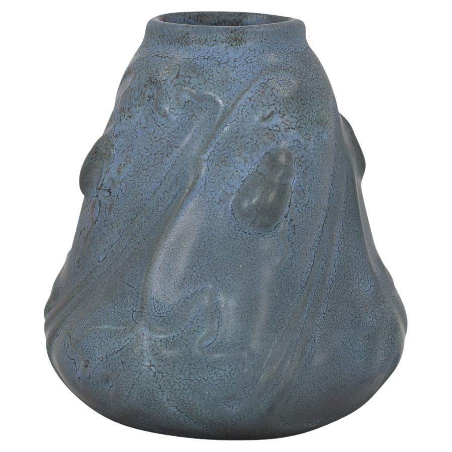 Weller Fru Russet Mottled Blue 1905 Antique Art Pottery Scarab Ceramic ...