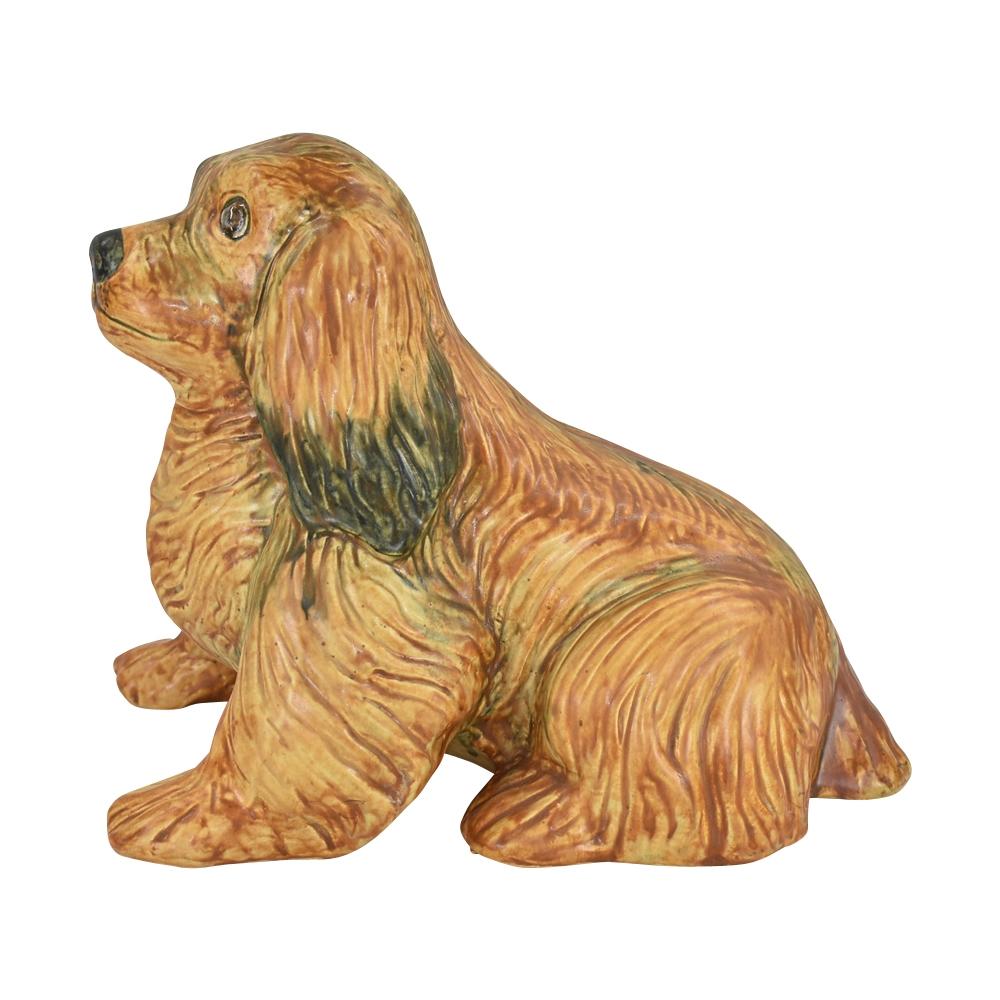 Weller Garden Ware Vintage 1920s Art Pottery Brown Ceramic Spaniel Dog ...