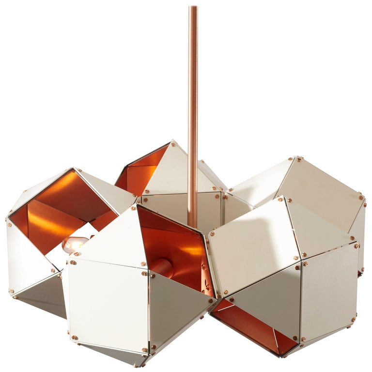 Customizable Welles Steel 5-Spoke Pendant in White by Gabriel Scott For ...