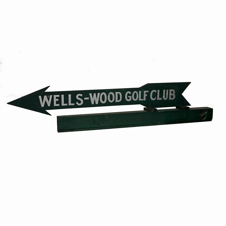 Wells-Wood Golf Club Sign For Sale at 1stDibs