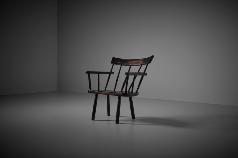 Welsh 19th Century Folk Art ‘Stick Chair’ For Sale at 1stDibs