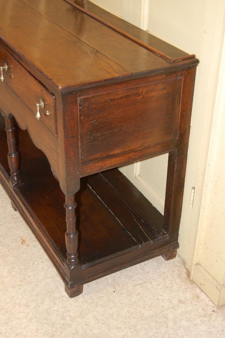Welsh Georgian Montgomeryshire Pot Board Oak Three Drawer Low Dresser ...