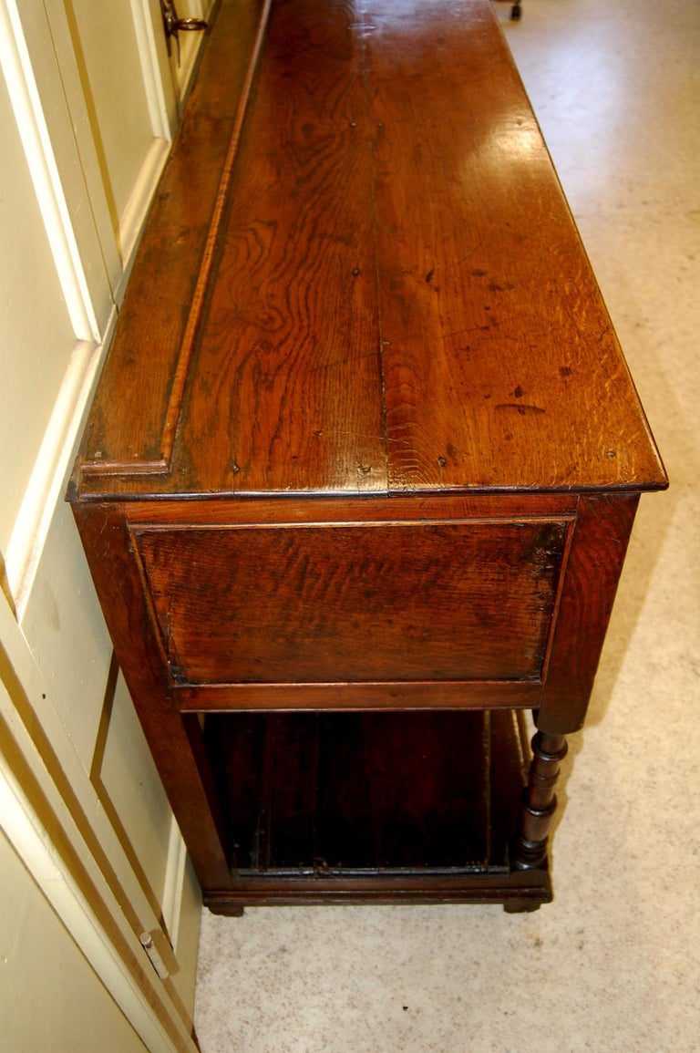 Welsh Georgian Montgomeryshire Pot Board Oak Three Drawer Low Dresser ...