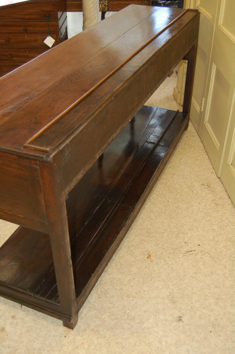 Welsh Georgian Montgomeryshire Pot Board Oak Three Drawer Low Dresser ...