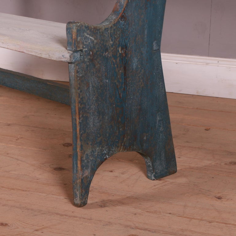 Welsh Painted Pine Settle at 1stDibs