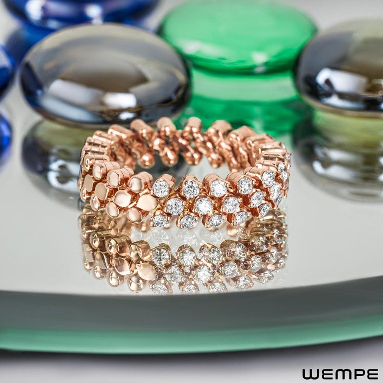 Wempe Rose Gold Diamond Serafino Consoli Ring 0.58ct TDW For Sale at ...