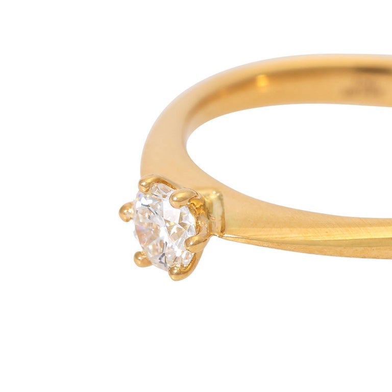 Wempe Solitaire Ring with Brilliant 0.25ct For Sale at 1stDibs