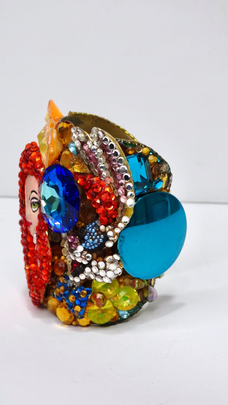 Wendy Gell Jessica Rabbit Embellished Cuff Bracelet For Sale at 1stDibs
