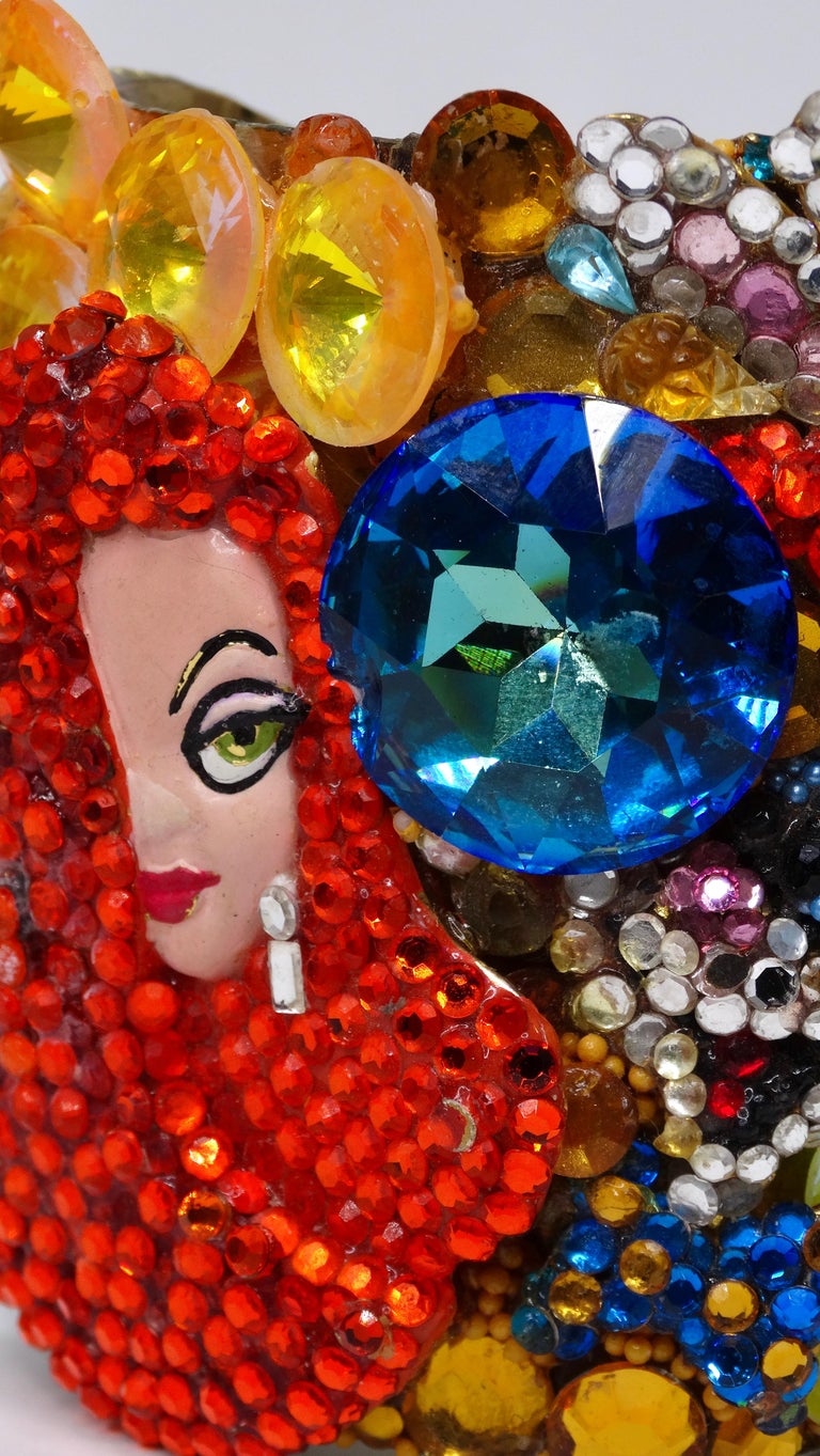 Wendy Gell Jessica Rabbit Embellished Cuff Bracelet For Sale at 1stDibs