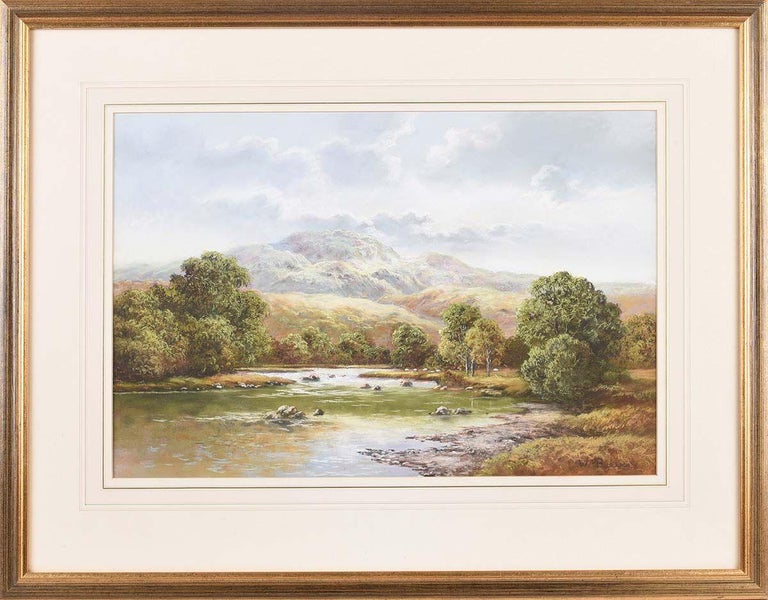 Wendy Reeves - Pastel of River Mountain in English Countryside by 20th ...