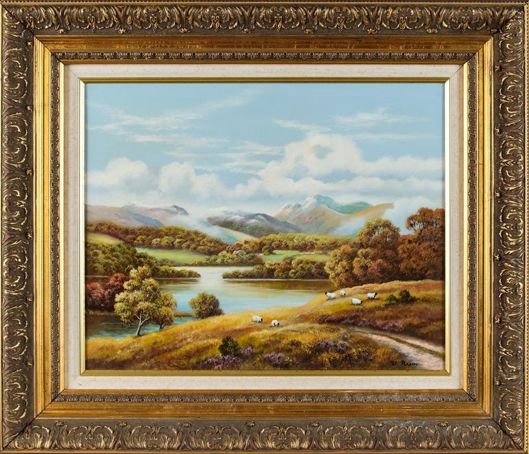 Wendy Reeves - Sheep beside a Loch in the Scottish Highlands by 20th ...