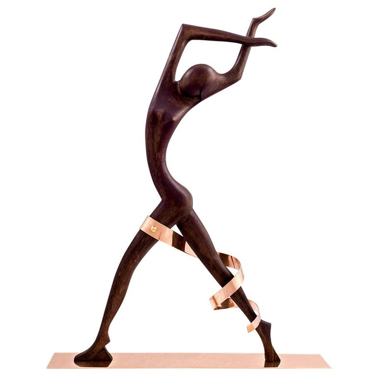 Werkstatte Hagenauer Monumental Wooden Dancer, circa 1950s at 1stDibs