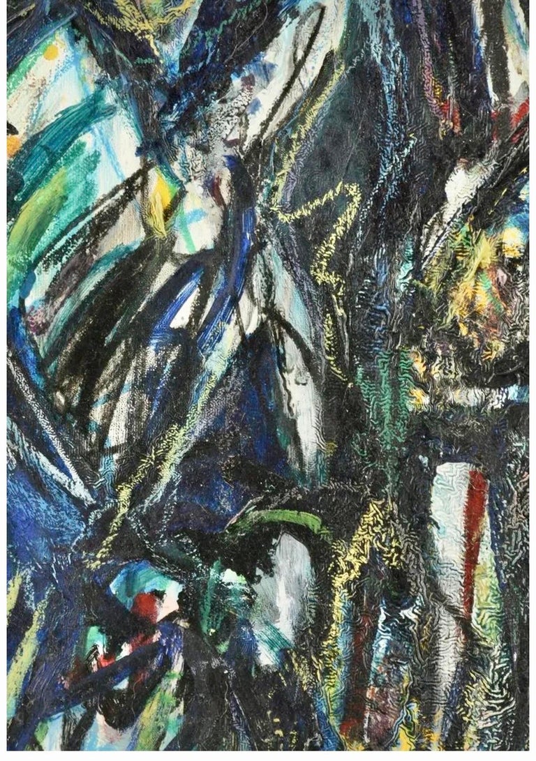 Werner Liebmann - Large German Neo Figuarist Abstract Expressionist Oil ...