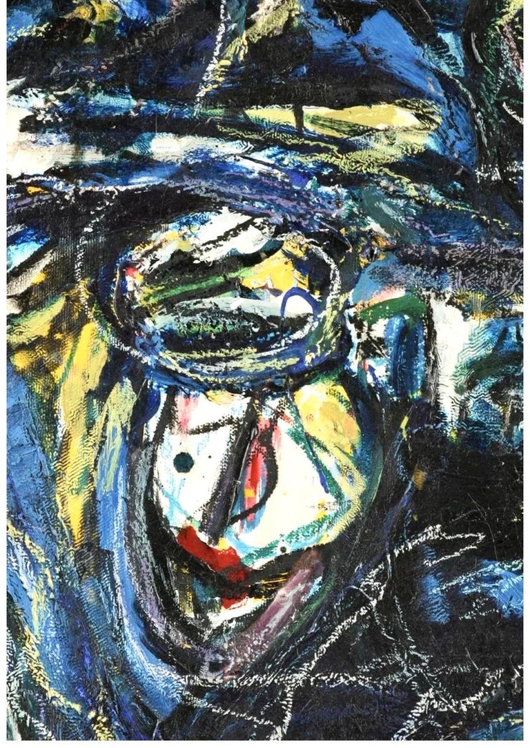 Werner Liebmann - Large German Neo Figuarist Abstract Expressionist Oil ...