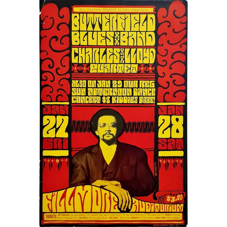 Wes Wilson - Original Psychedelic poster by Wes Wilson for Butterfield ...